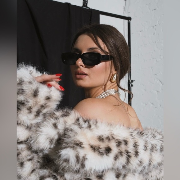 Jackets & Coats | Luxury Faux Fur Coat Maxi Leopard Print Fashionable ...